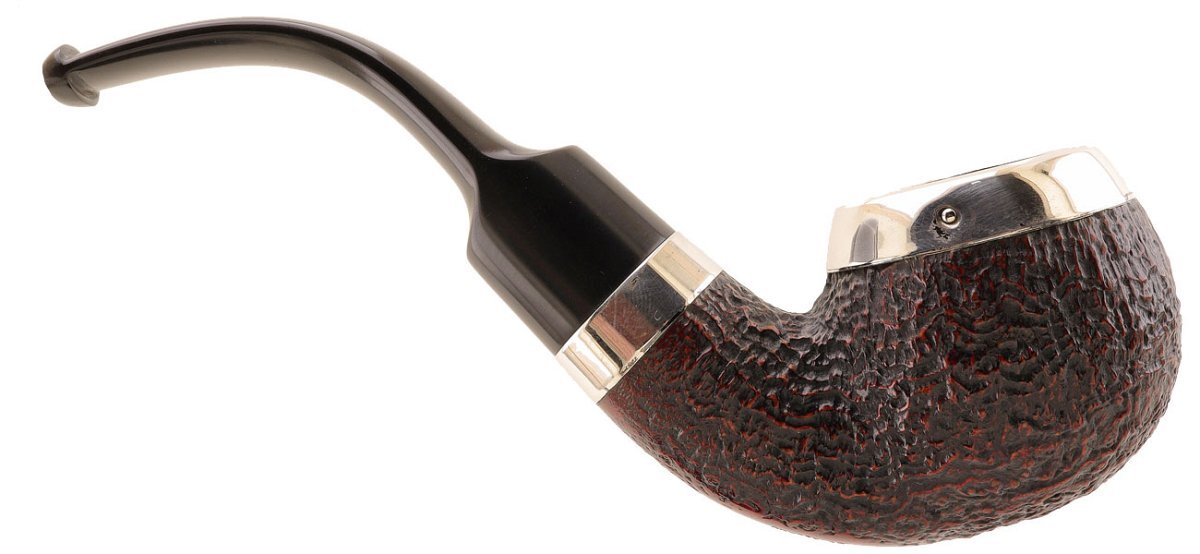 Peterson Sand Silver Cap XL02 Bent Apple Estate Casaro Pipe