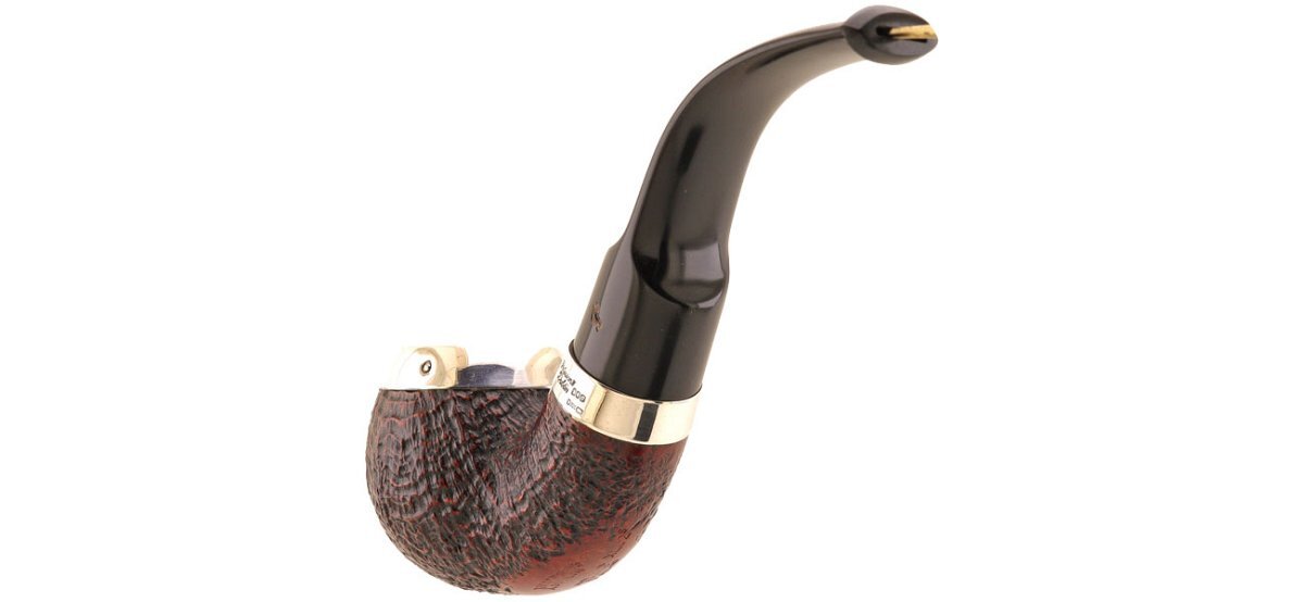 Peterson Sand Silver Cap XL02 Bent Apple Estate Casaro Pipe