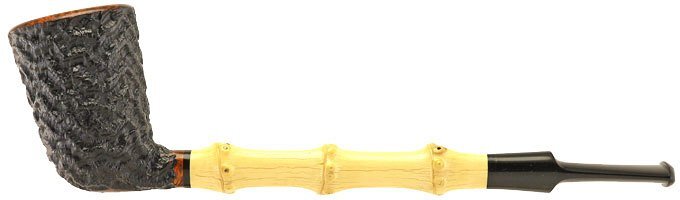 Bay Denmark Rusticated Pencil Dublin Bamboo Black Casaro Pipe